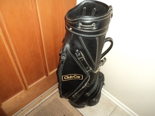Vintage Ron Miller Pro Model Black Leather Golf Bag Made In USA | eBay