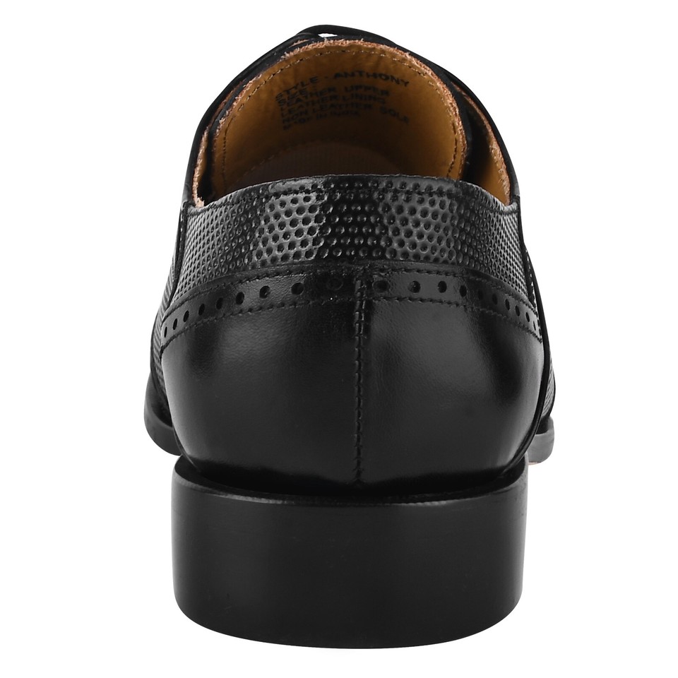 LIBERTYZENO Mens Genuine Leather Tread Design Lace up Oxford Style ...