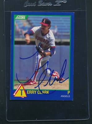 1989 Score Rising Star #89 Terry Clark Angels Signed Auto *C4831 | eBay