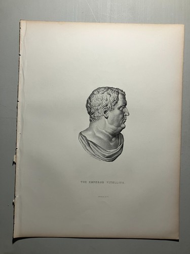 The Emperor Vitellius History of Rome Gebbie & Co Art Print Engraving ...