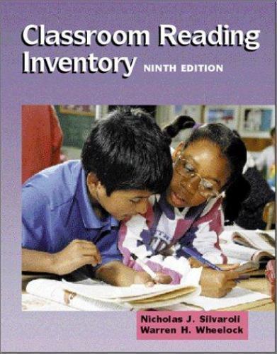 Classroom Reading Inventory by Warren H. Wheelock and Nicholas J ...