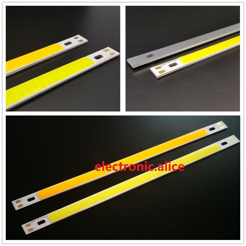 10W COB 88 LED Panel Strip Lights 200x10MM DC12V DIY Warm/Cool White 1 ...