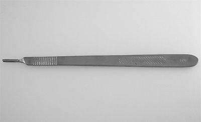 Kit of 100 Scalpel Blade #11 Long Scalpel Handle 3L Dental Surgical ...