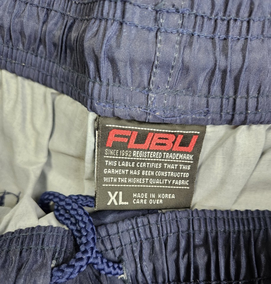 Vintage FUBU Track Suit Mens XL 90s Full Zip Y2K Blue And Orange ...