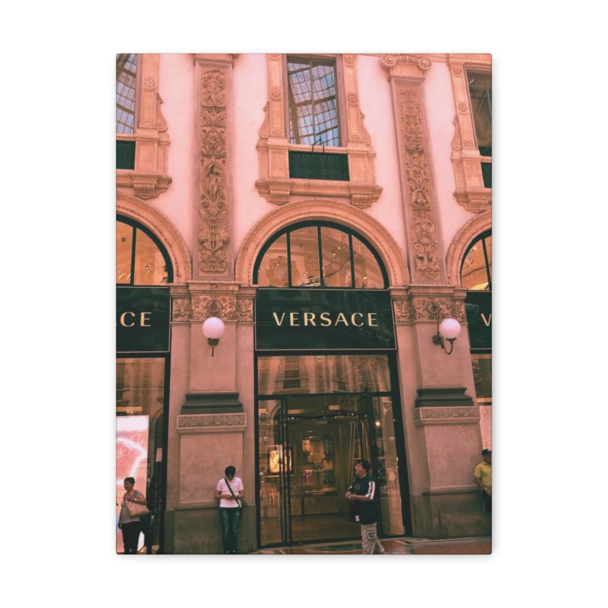 Canvas Wrap, Milan Italy Versace Building Photo, Wall Art Decor, Home ...