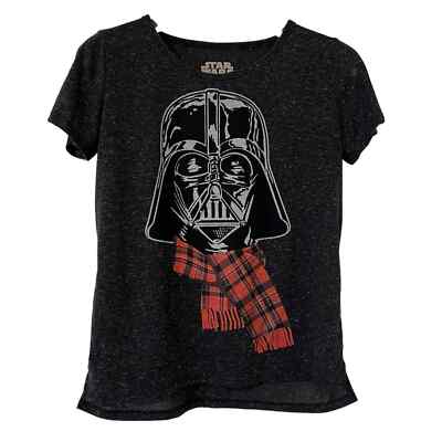 Star Wars Darth Vader Wearing Plaid Scarf Christmas T-Shirt - Size ...