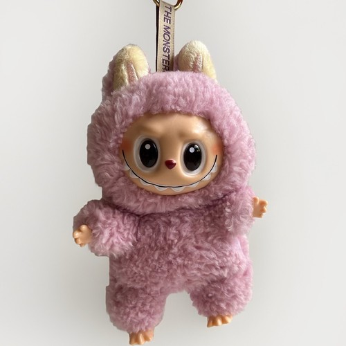 Rare Pink Lychee Berry Pop Mart Labubu Macaron Keychain No Box No Tag ...