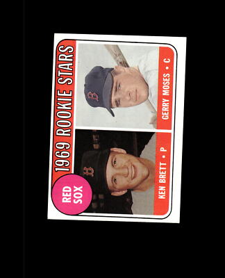 1969 Topps 476A Rookie Stars/Ken Brett/Gerry Moses White Letters EX #D1 ...