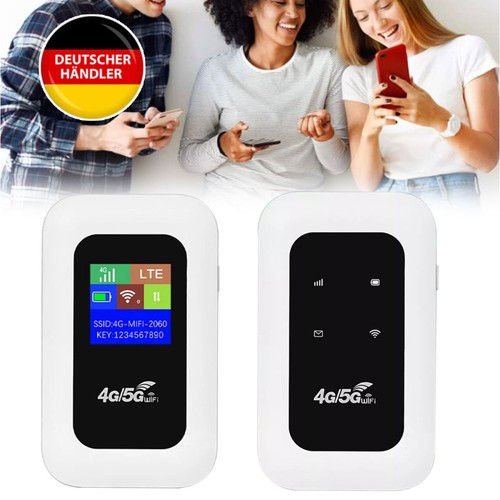 NEU 4G/5G LTE Tragbare Mobiler Wireless WLAN Router Hotspot WiFi Modem ...