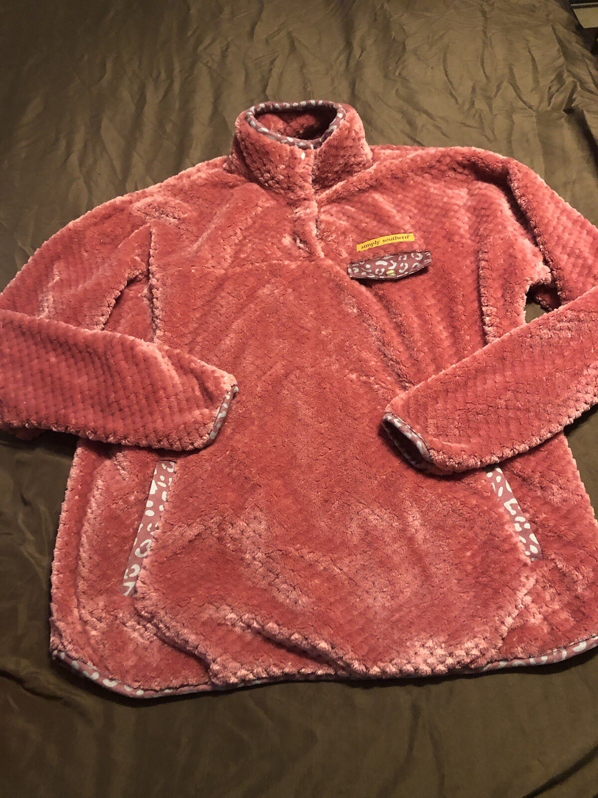 Simply Southern Jacket Womens XL Fleece Sweater Snap Pullover | eBay