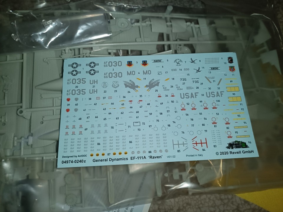 REVELL 1:72 SCALE MODEL KITS EF 111A RAVEN | eBay Australia
