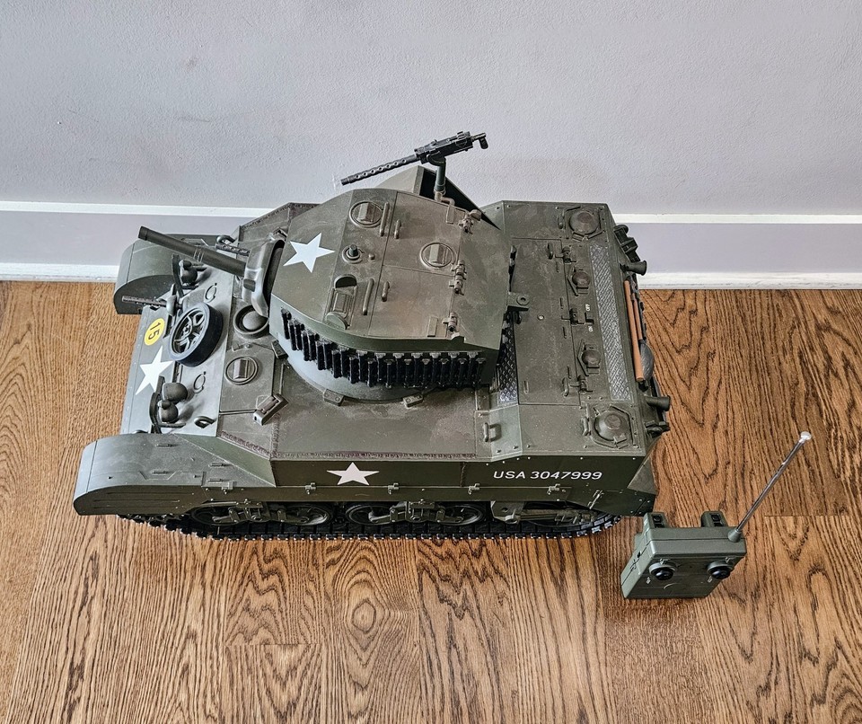 *RARE* Vintage 21st Century Toys M5 Stuart Tank 1:6 RC *Works* | eBay