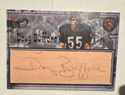 Doug Buffone Autograph. Custom Cut Card. Chicago Bears | eBay