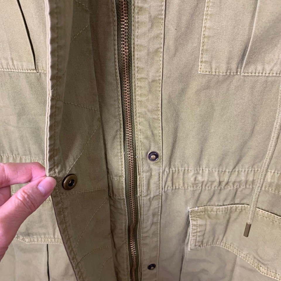 J. Crew Utility Jacket Cargo Military Field Safari Olive Army Green ...