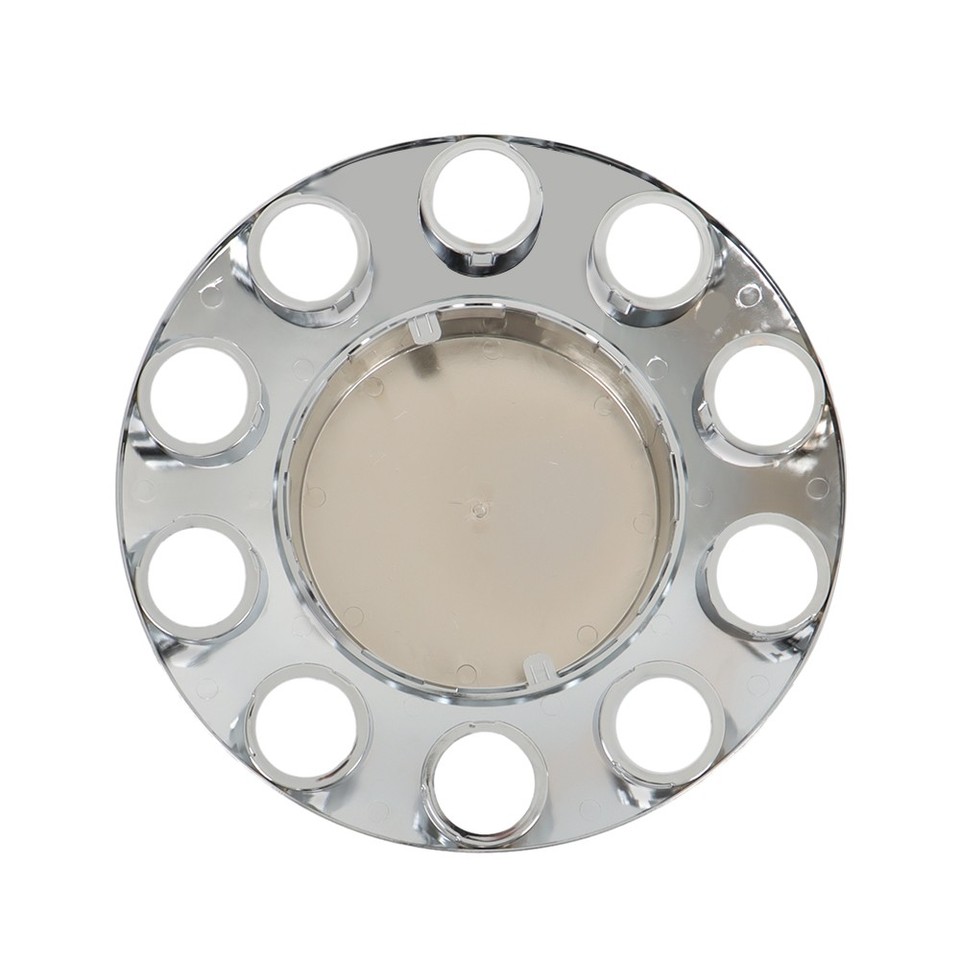 Chrome 33mm Semi Truck Front Rear Wheel Axle Cover Hub Cap Lug Nuts ...