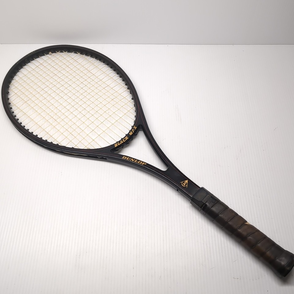 Vintage Dunlop Black Max Tennis Racket w/ Case | eBay