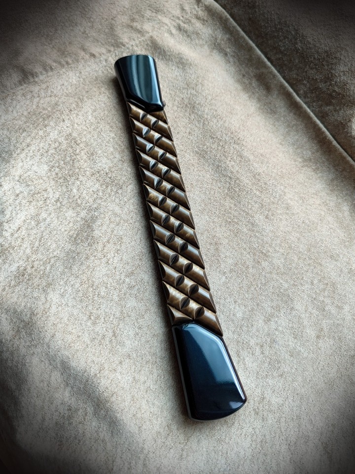 NEW Brass Pins Premium MASSIVE Flip Rosary "Pogon" Handcraft Ebonite ...