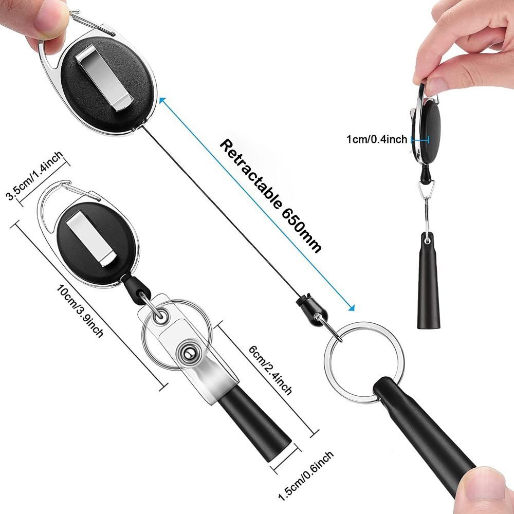 Zinc Alloy Pen Pull Holder Reel Retractable Pen Case Waitresses | eBay