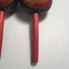 Recuerdo De Cartagena Wood Handmade Maracas Painted Art Vintage ...