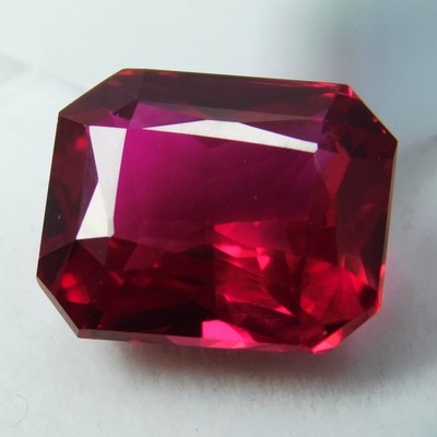 Natural Certified 10 Ct Emerald Cut Mogok Pigeon Blood Red Ruby Loose ...