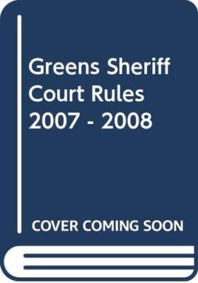 Green's Sheriff Court Rules 2007-2008- | eBay UK