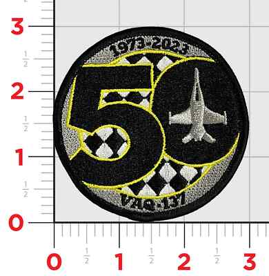 VAQ-137 ROOKS 50TH ANNIVERSARY HOOK & LOOP EMBROIDERED PATCH | eBay