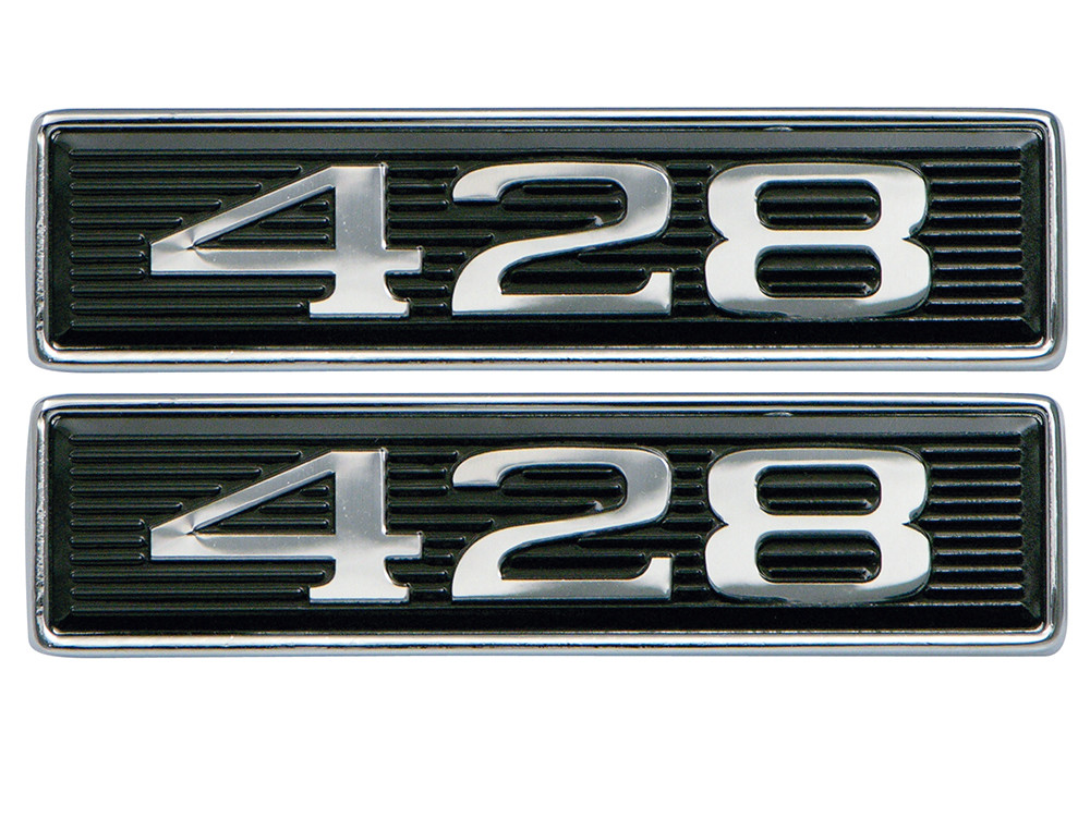 1969 Torino 428 Emblems Hood Scoop GT Ranchero Mustang LH RH Ford New ...