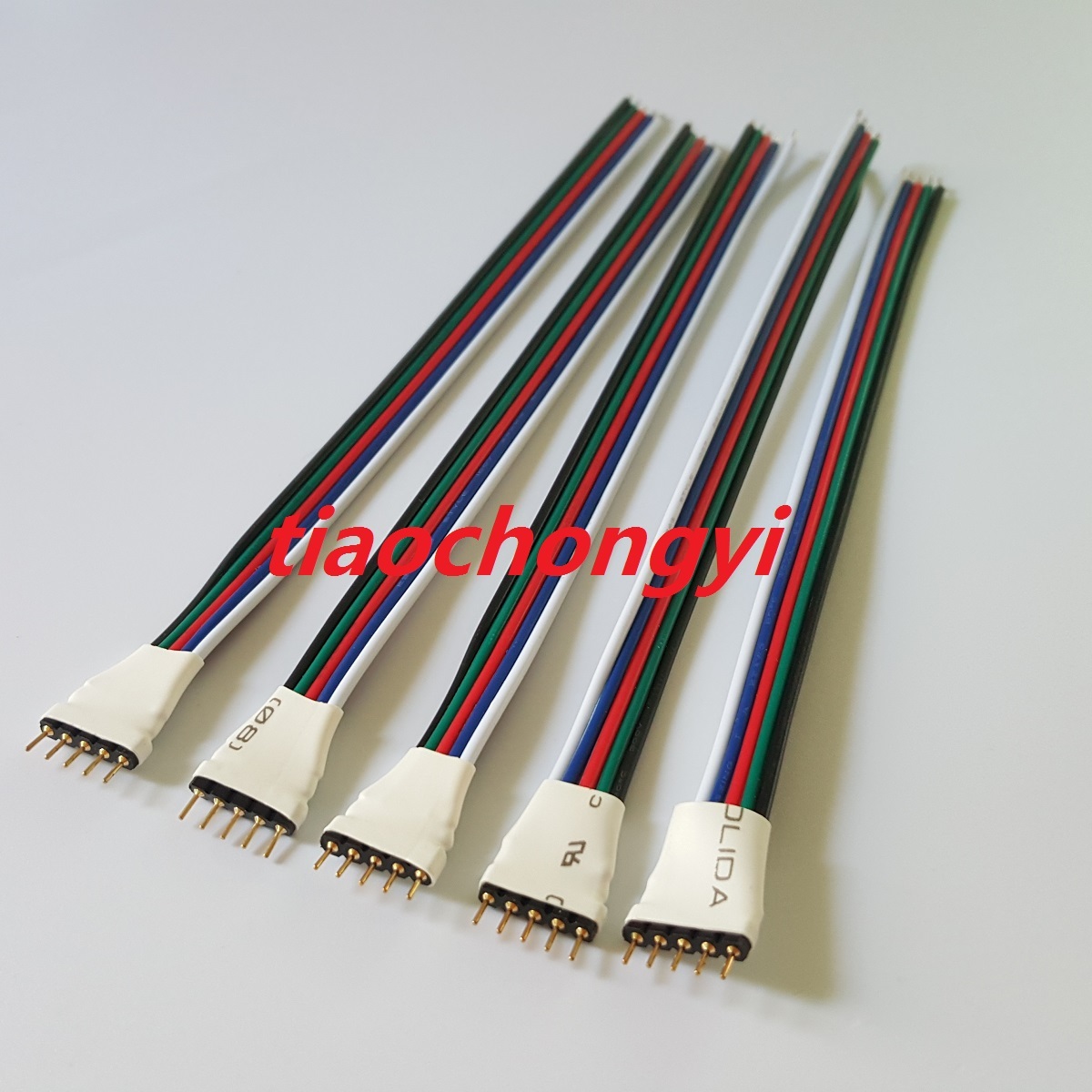 4Pin 5Pin RGB/RGBW Connectors with Cable For 5050 RGB/RGBW LED Strip ...