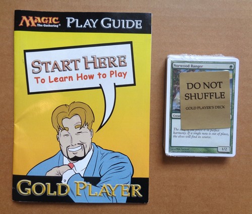 SEALED MAGIC THE GATHERING 9th EDITION GOLD PLAYERS DECKMASTER DECK ...