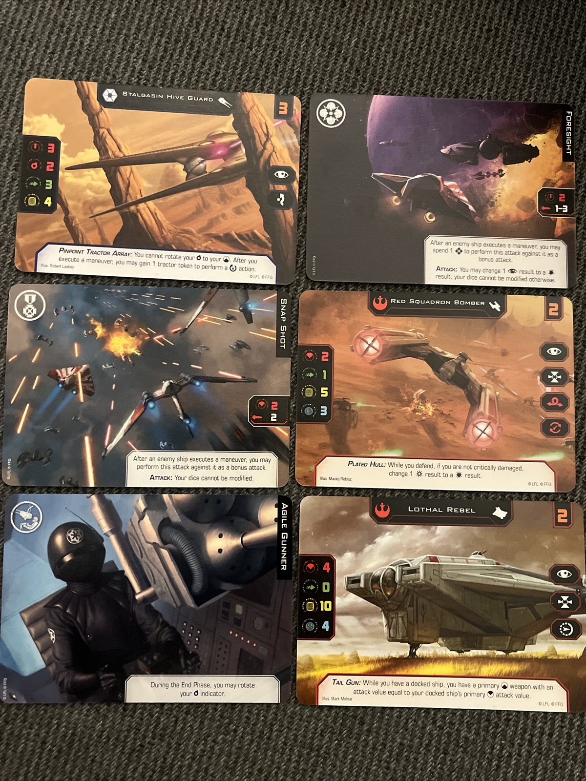 Star Wars X-Wing Promo G19X3 - 1 each promo card - Lothal Red Squadron ...