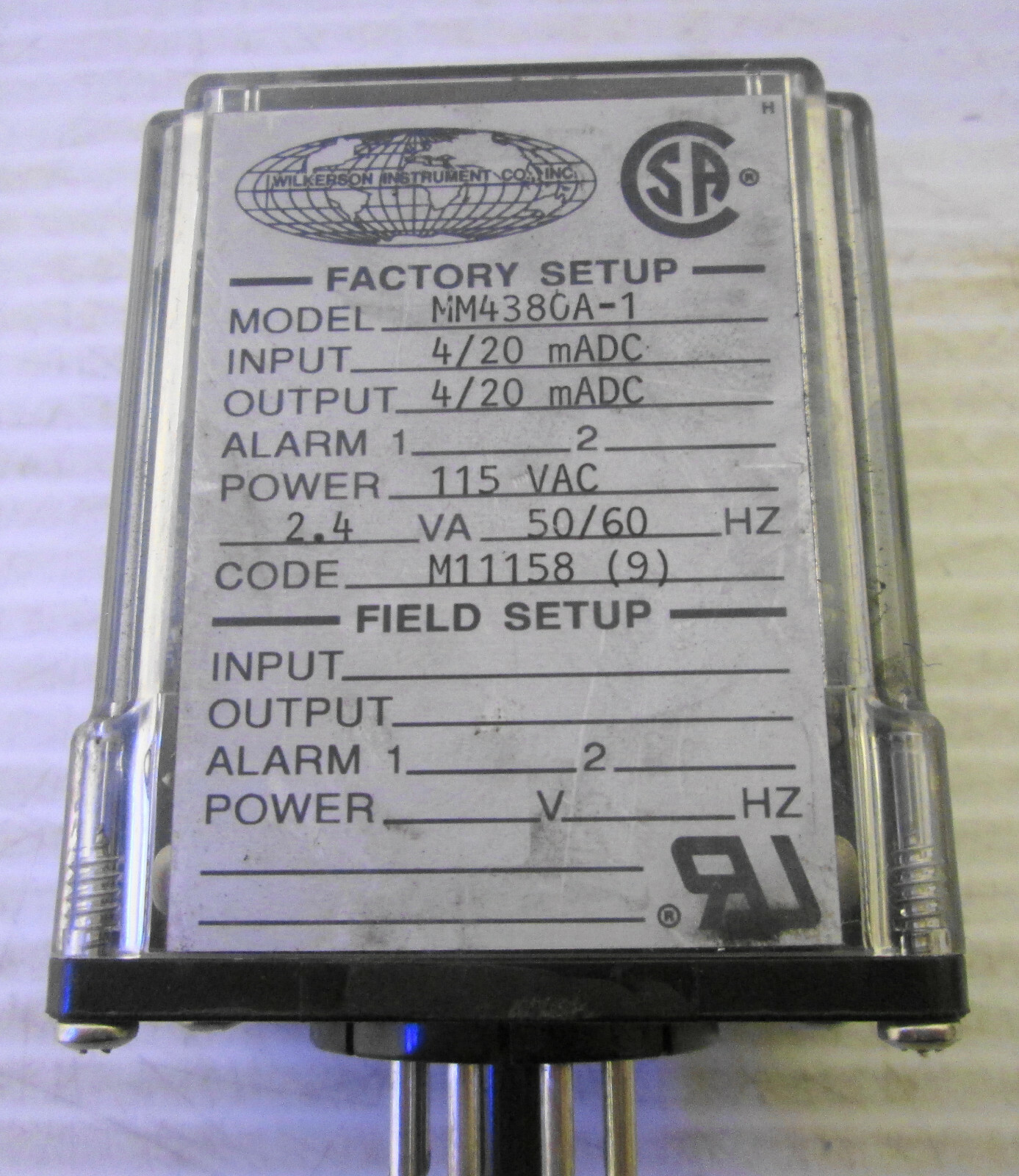Wilkerson MM4380A-1 Isolated Transmitter Relay 115VAC 4.6VA 50/60hz | eBay