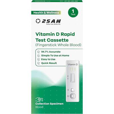2San Vitamin D Rapid Test Cassette 1 Test | eBay Australia