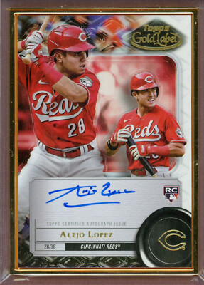 2022 Topps Gold Label Gold Framed Auto #AL Alejo Lopez RC (Reds) | eBay