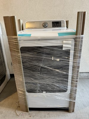 NEW Samsung DVE50M7450W 7.4 cu. ft. Electric Dryer - White | eBay