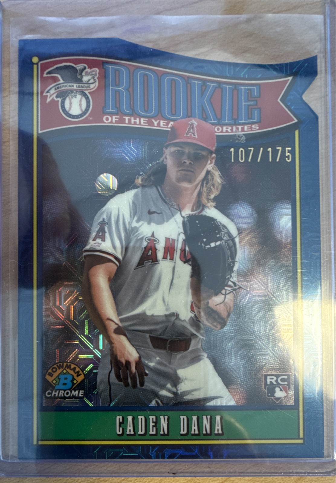 2025 Bowman - Rookie of the Year Favorites Caden Dana #ROY-7 Navy Mojo ...