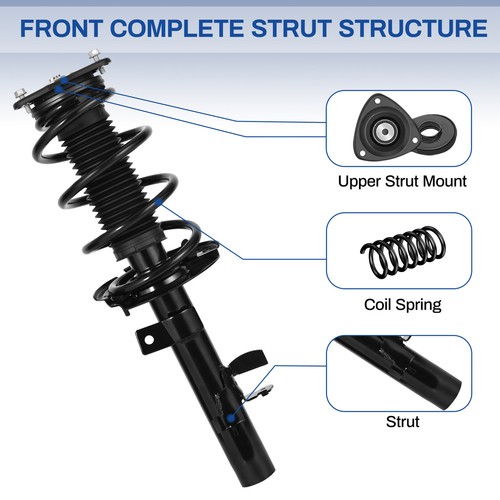 Pair Front Struts Shocks w/ Coil Spring Assembly for 2014- 2018 2019 ...