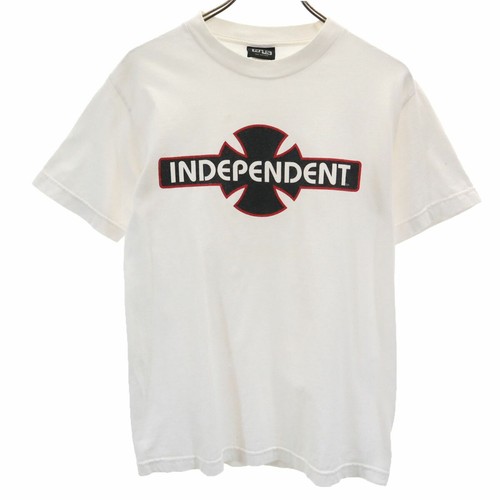 Vintage 90S Old Independent Short Sleeve Iron Cross Logo T-Shirt S ...