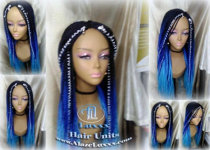 Rainbow Micro Braids