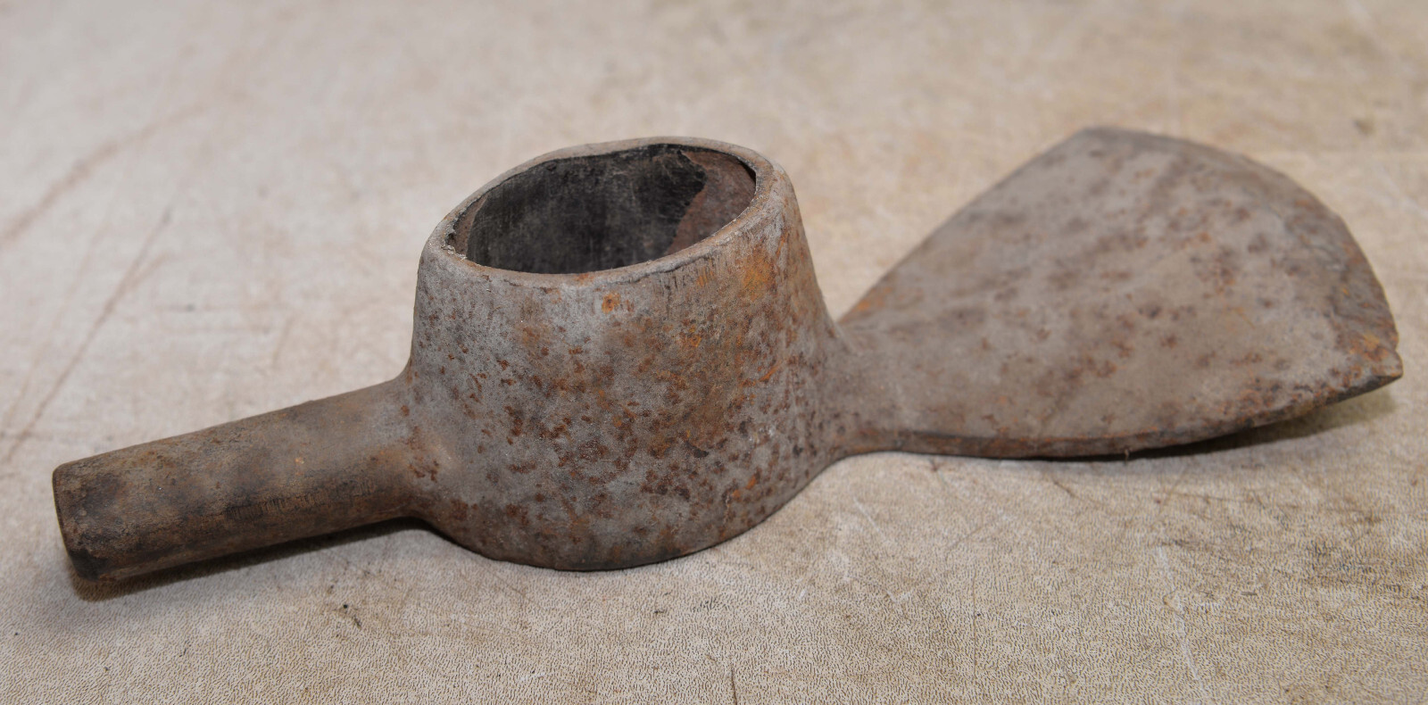 Rare blacksmith forged railroad pick spike hammer adze mining ...