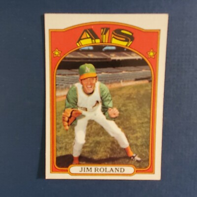 VINTAGE - 1972 TOPPS BASEBALL CARD "JIM ROLAND" #464 PACK FRESH LOOK ...