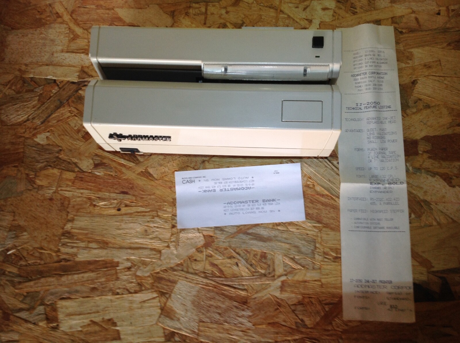 Addmaster IJ2050-01 Receipt Printer Grade A | eBay