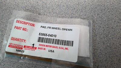 Genuine Toyota Wheel Arch Flare Gasket (Front) 53855-04010 | eBay