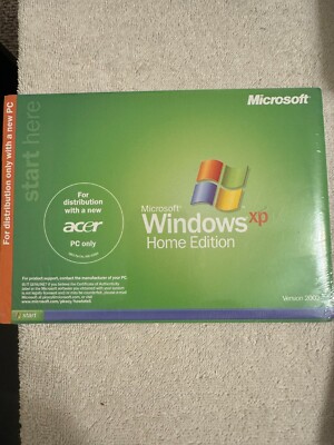 Acer Microsoft Windows XP Home Edition - NO PRODUCT KEY!! | eBay