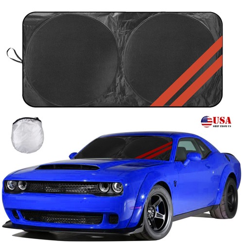Car Windshield Sun Shade Foldable UV Block Shield Cover For Dodge ...