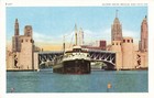 Postcard Outer Drive Bridge Chicago Illinois | eBay