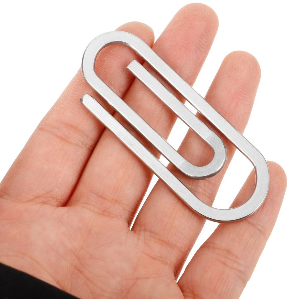 2pcs Women Men Stainless Steel Banknote Clips Money Wallet Clips Paper ...