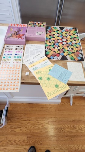 TITAN Fantasy War Stratagy 1982 Avalon Hill Bookcase Game -Unpunched ...