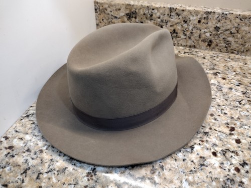 Royal Stetson Hat Bark Color Size 7-1/2 Fur Felt Estates FS | eBay