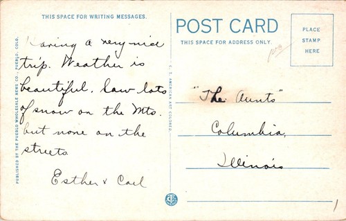 Vintage Postcard Congress Hotel Pueblo Colorado CO H8 | eBay UK