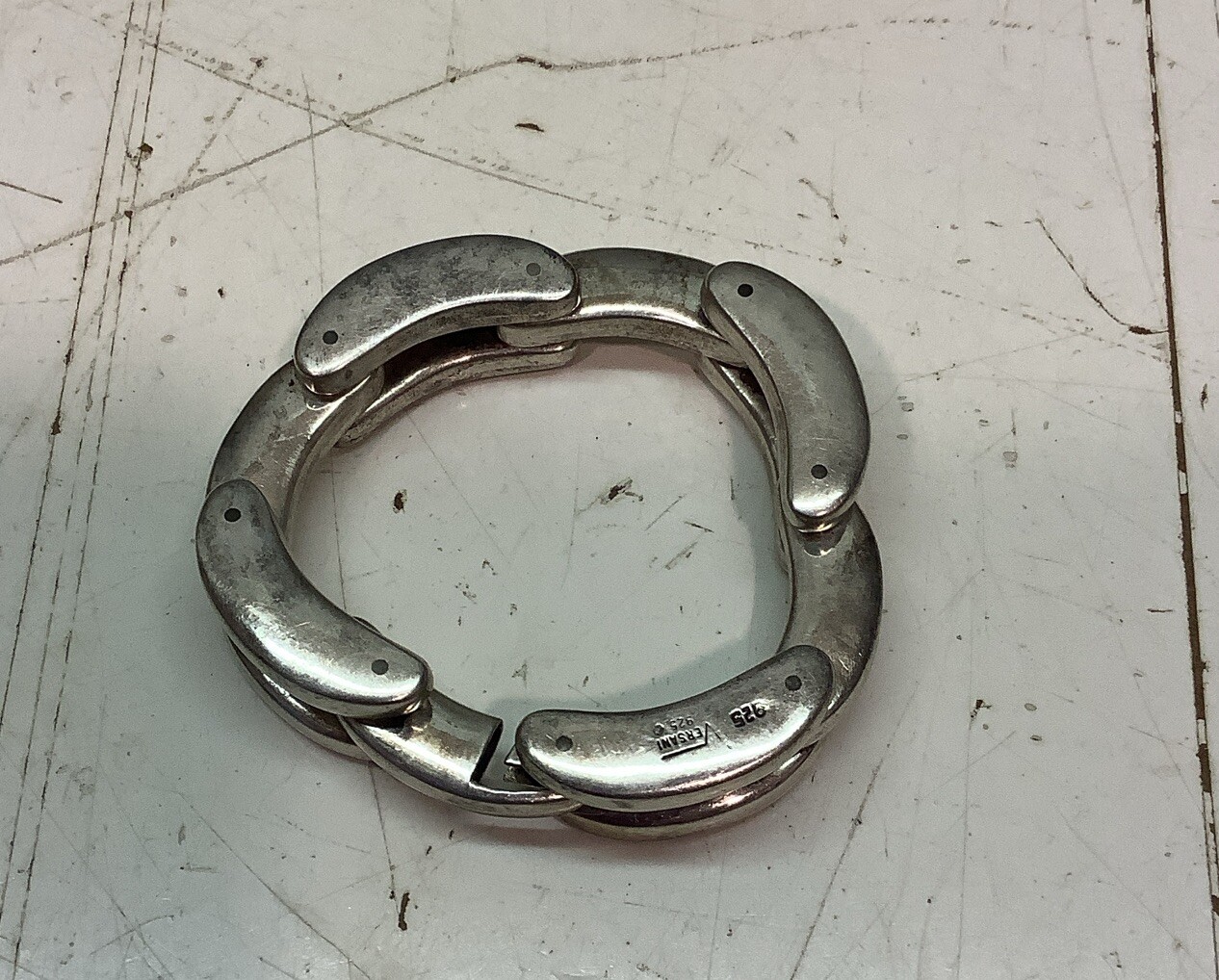 Versani Vintage Heavy sterling silver(925) bracelet-Estate Find | eBay